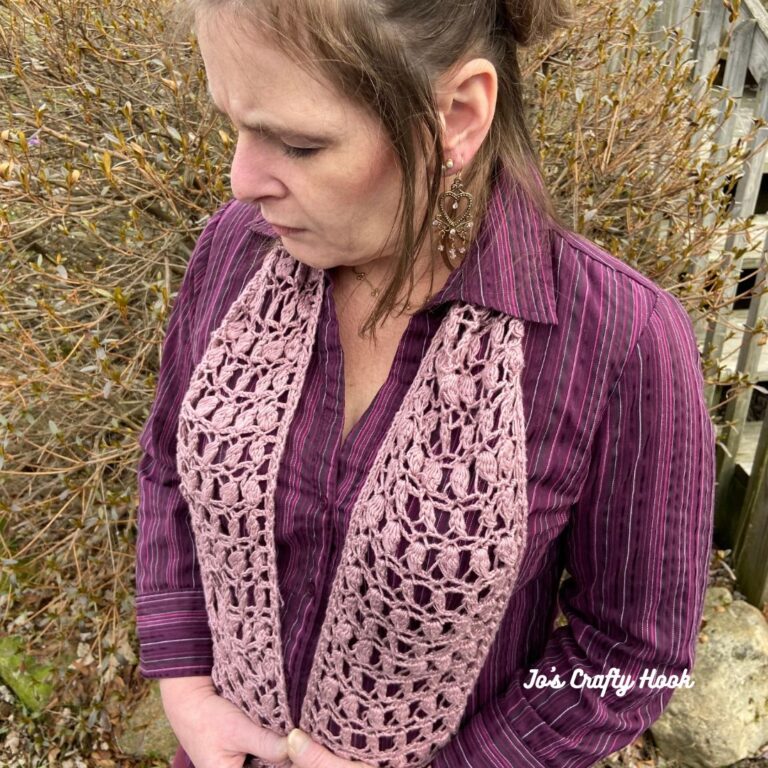 Lacey Scarf Crochet Pattern · Jo's Crafty Hook