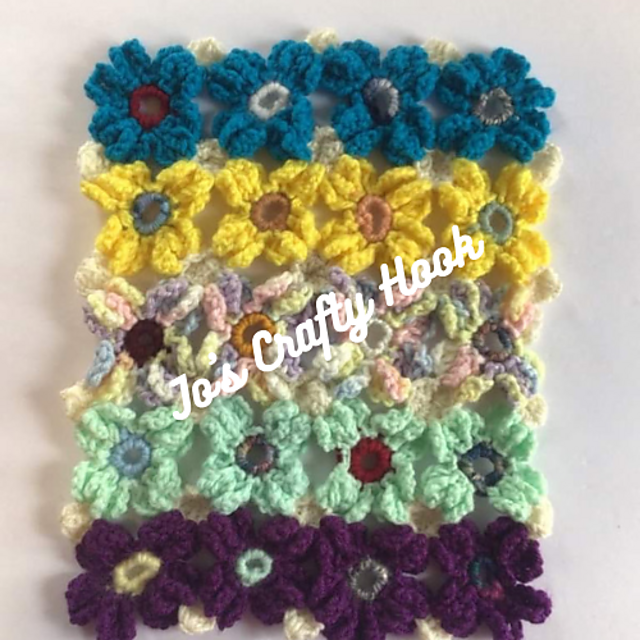 Mae's Flower Free Crochet Pattern · Jo's Crafty Hook