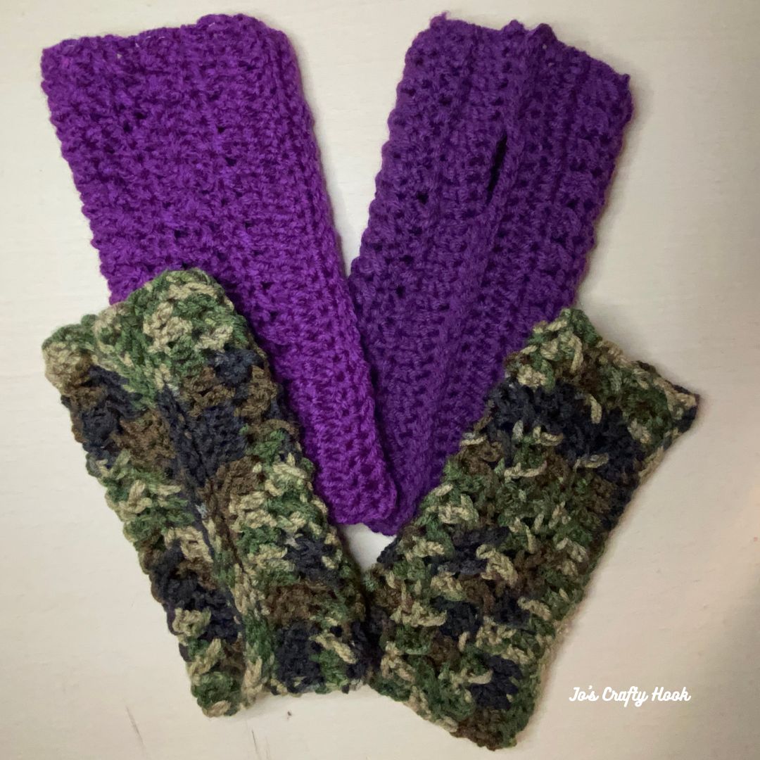 XBox Wrist Warmers Crochet Pattern · Jo's Crafty Hook